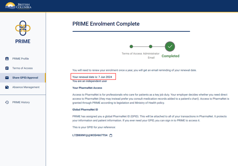 PRIME for PharmaNet software vendors and administrators - Province of ...