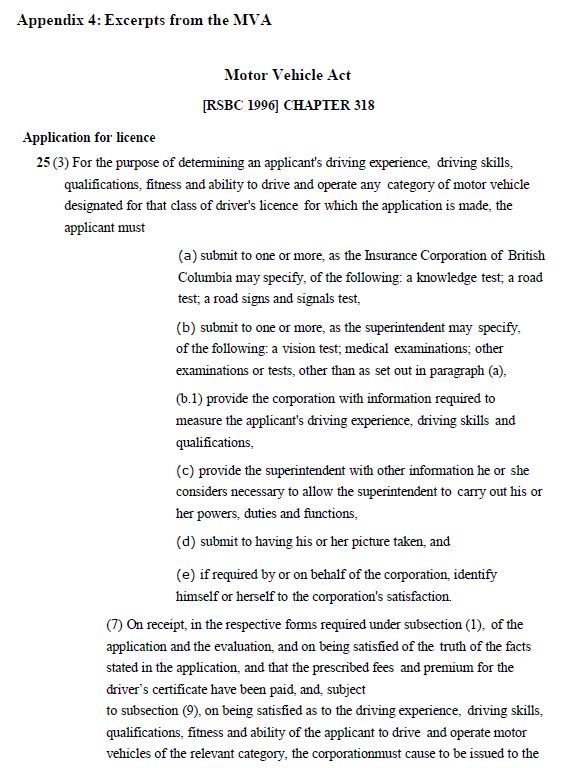 Part 4: RoadSafetyBC’s Driver Medical Fitness Manual Appendices ...