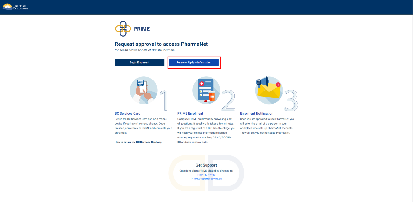 PRIME for PharmaNet software vendors and administrators - Province of ...