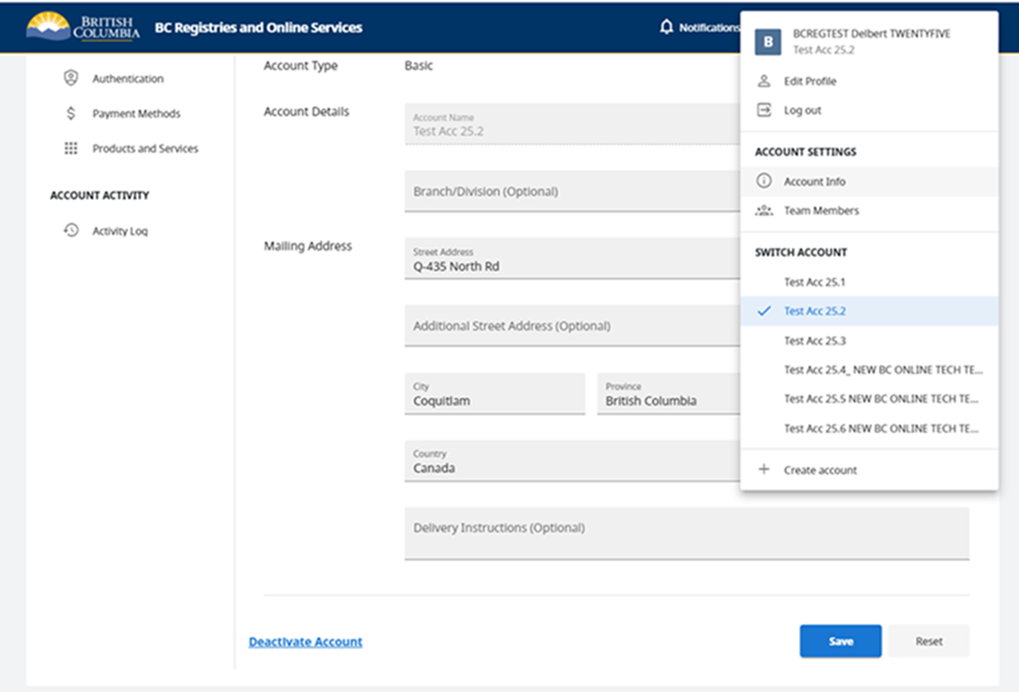 Transition from BC OnLine to the BC Registry application - Province of ...