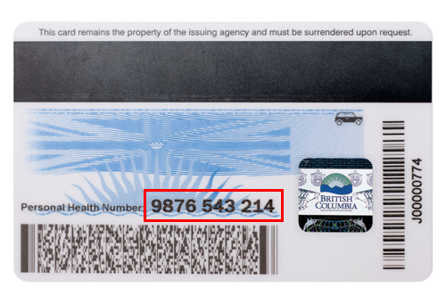 Request MSP Account Confirmation - Province of British Columbia