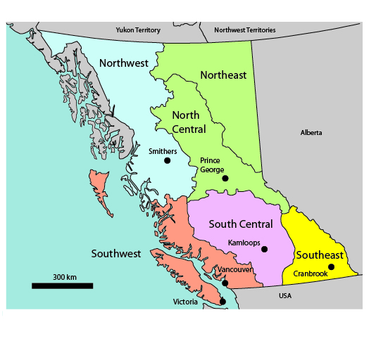 Regional Geologists - Province of British Columbia