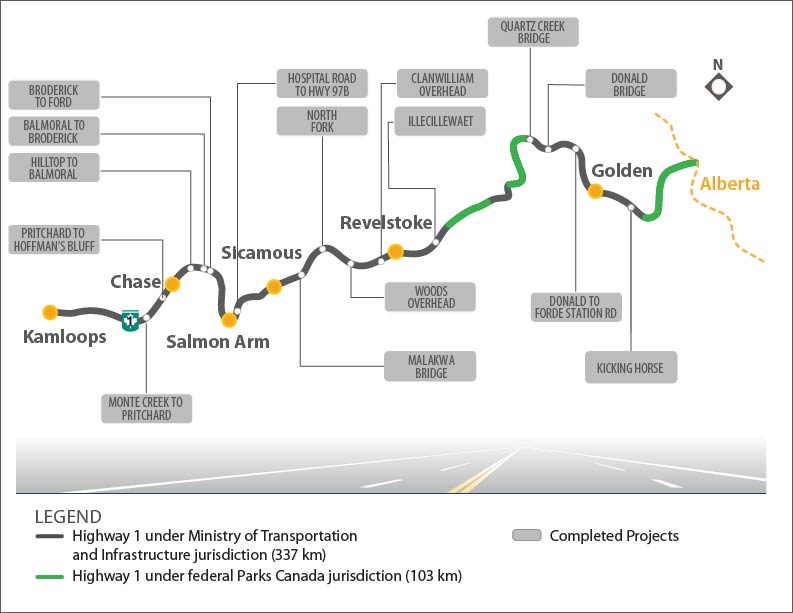 Highway 1 - Kamloops to Alberta - Completed Projects - Province of ...