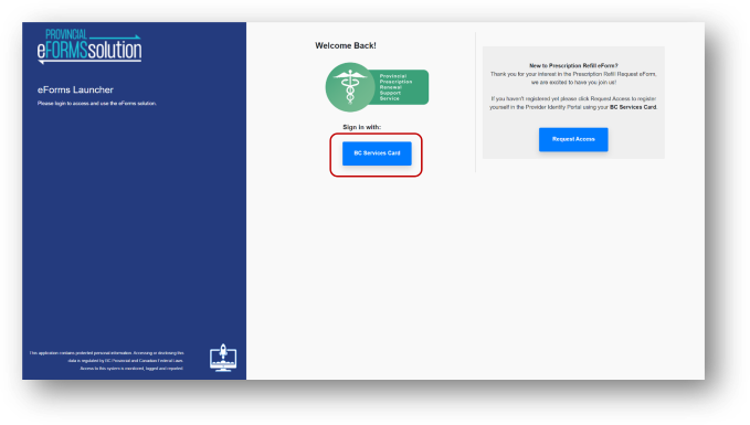 How to submit the PPRSS eForm - Province of British Columbia