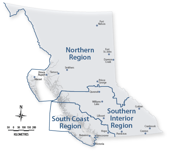 Regional & District Contacts for the Ministry of Transportation and ...