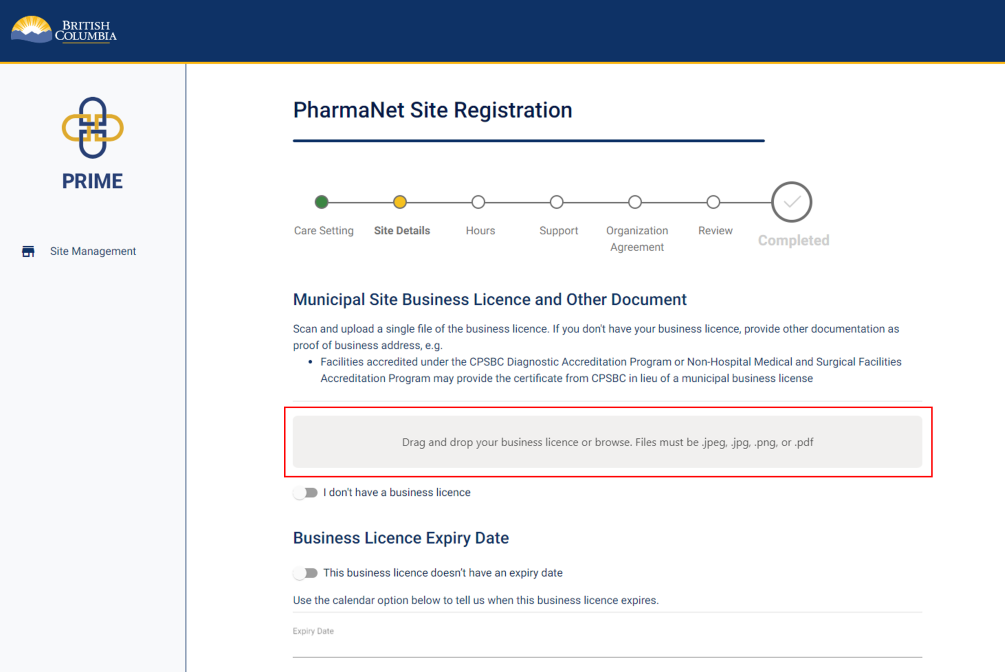 Pharmacy access to PharmaNet - Province of British Columbia