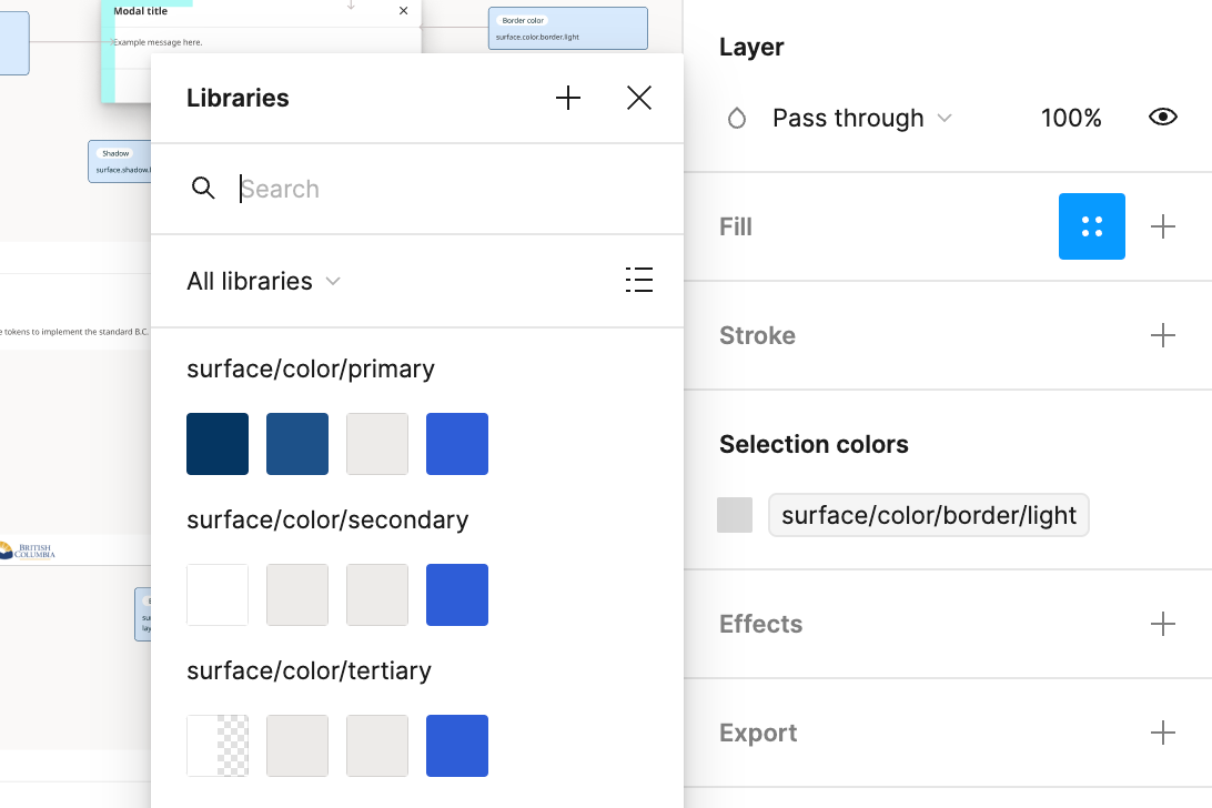 Design tokens for designers - Province of British Columbia