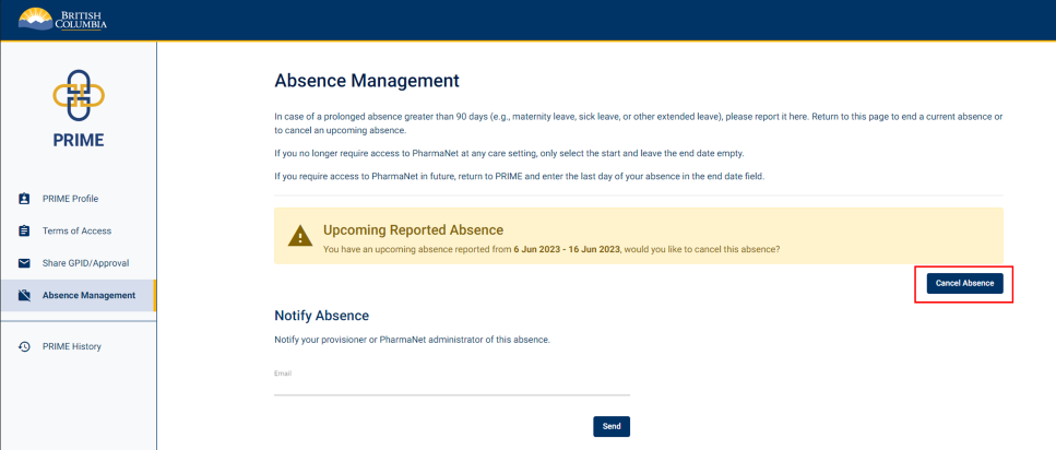 PRIME for PharmaNet software vendors and administrators - Province of ...
