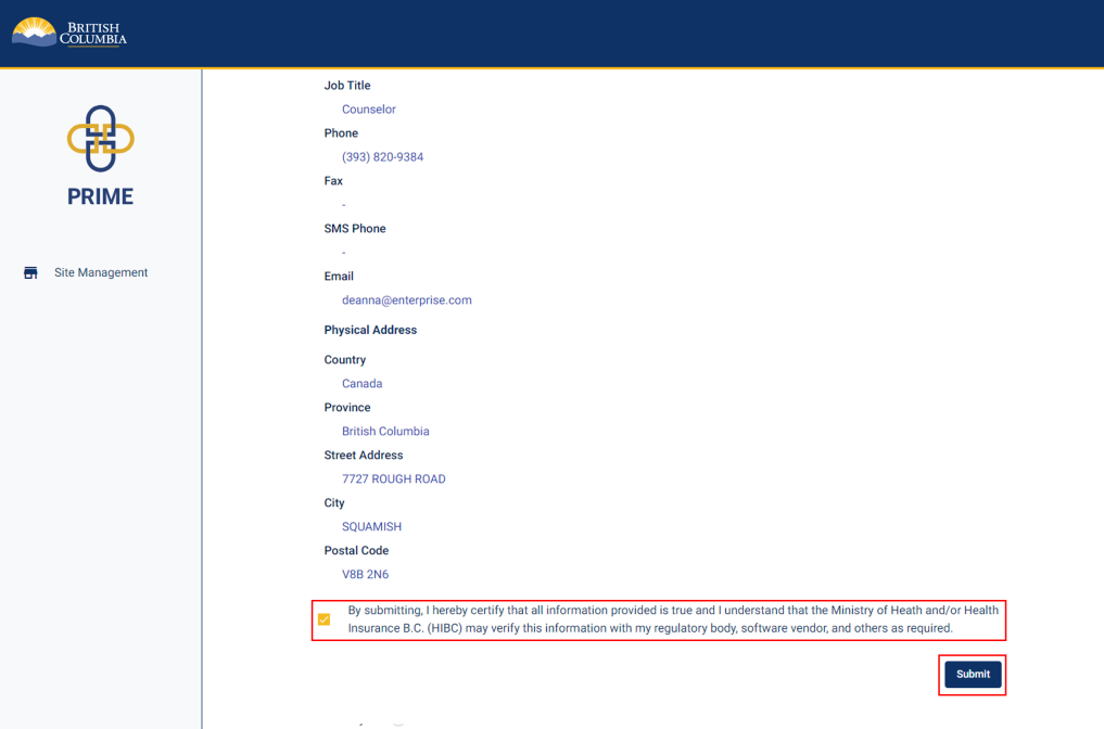 Pharmacy access to PharmaNet - Province of British Columbia
