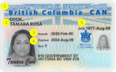 Photo BC Services Card - Province of British Columbia
