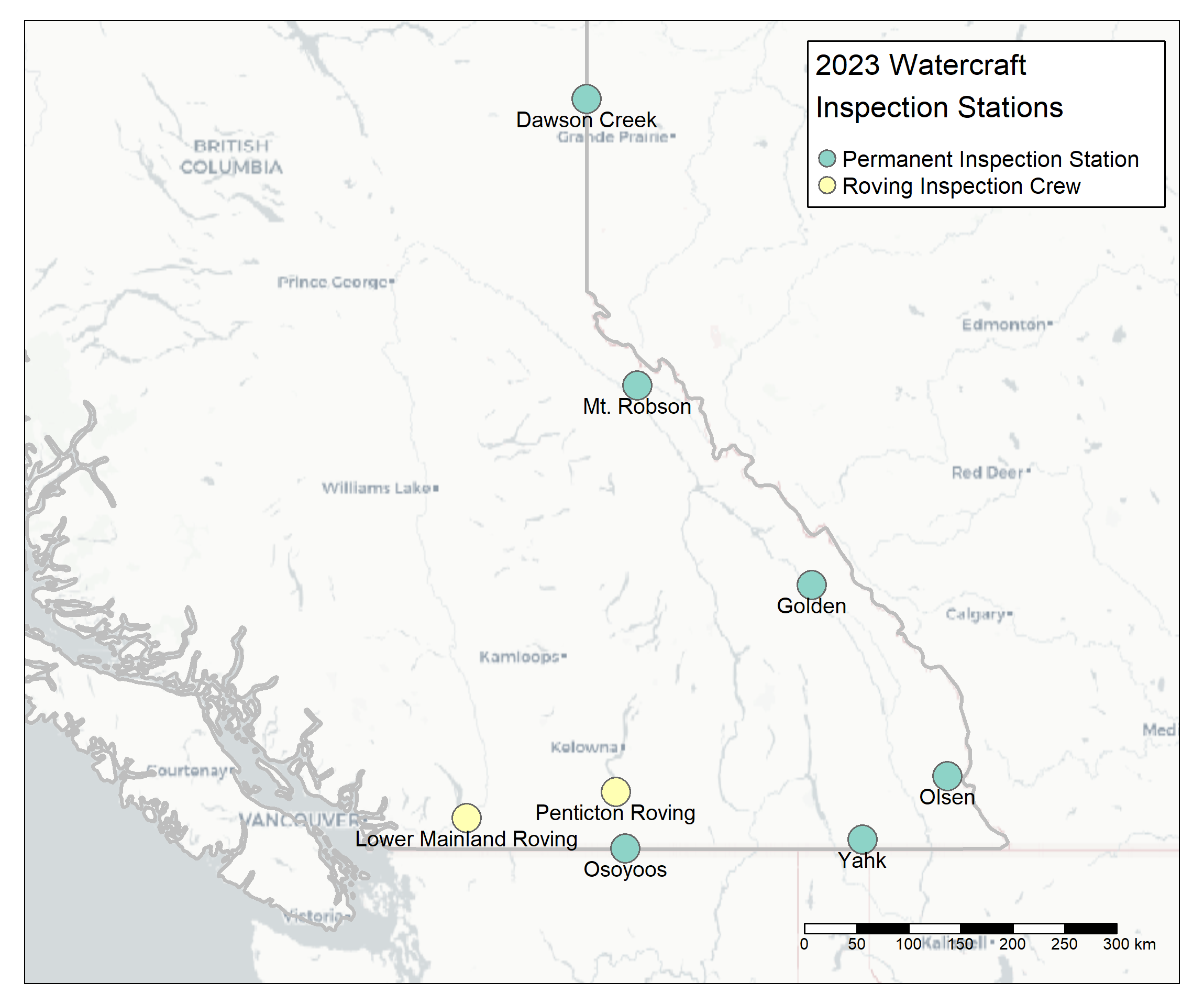 B.C. watercraft inspection stations - Province of British Columbia