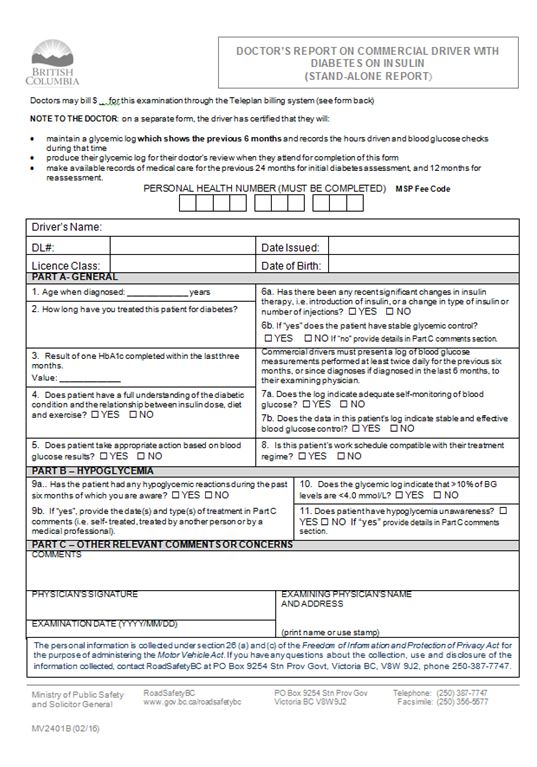 7 - Diabetes and hypoglycemia - CCMTA Medical Standards - Province of ...
