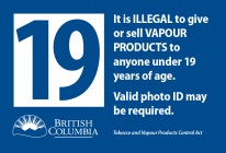 Information for Vapour Product Retailers - Province of British Columbia