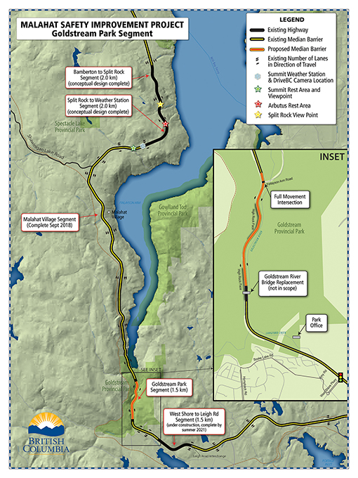 Highway 1 - Malahat Safety Improvements - Province of British Columbia