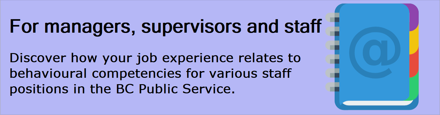 Competencies for managers, supervisors and staff - Province of British ...