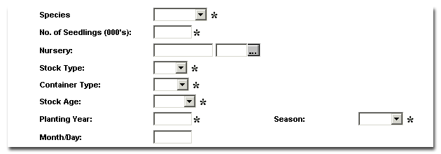 Adding a seedling request (module 3, pg 2) - Province of British Columbia