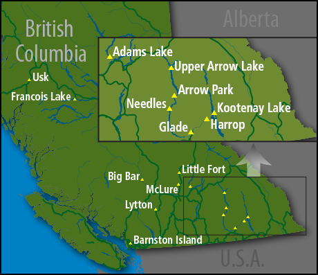 Inland Ferries - Province of British Columbia