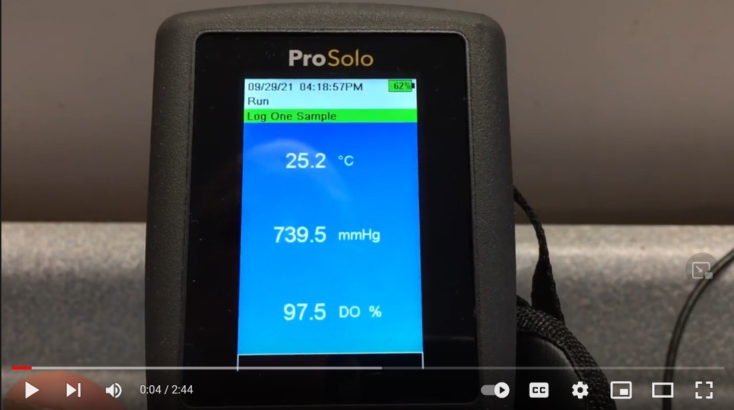 Calibrate YSI Pro Solo ODO Field Meter guide - Province of British Columbia