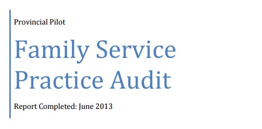 Child Welfare Practice Audits - Province of British Columbia