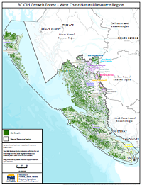 Old Growth Maps by Region - Province of British Columbia