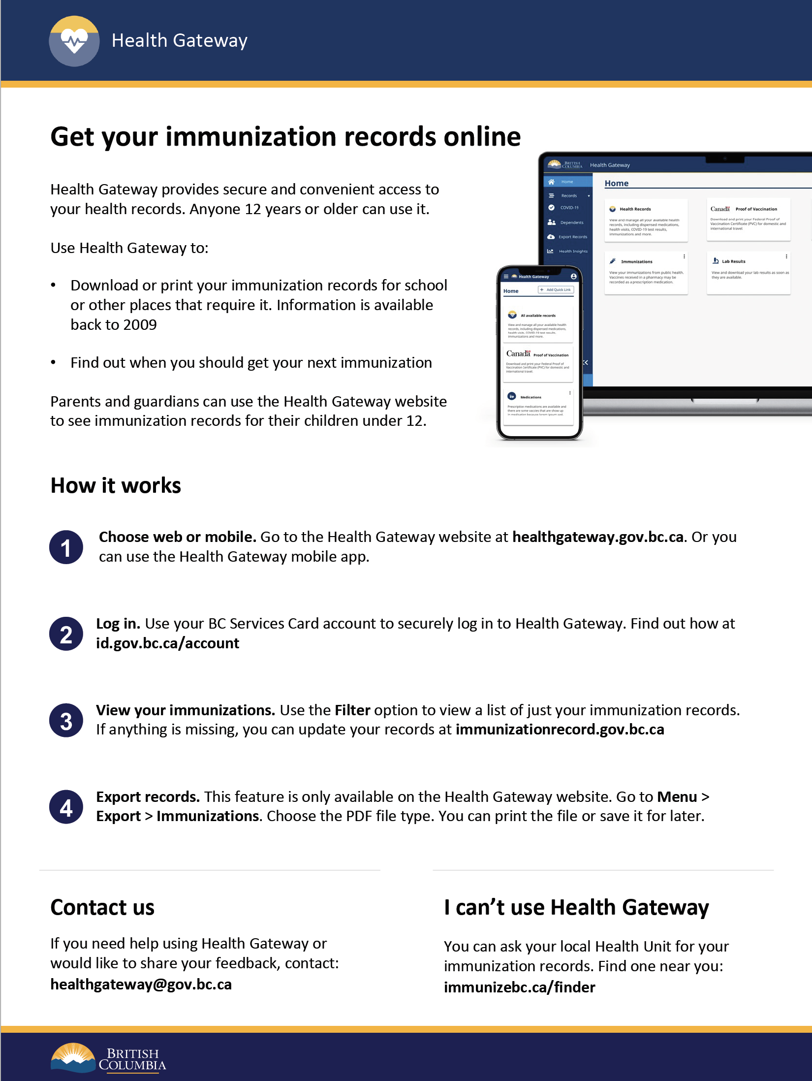 Health Gateway resources for health professionals - Province of British ...