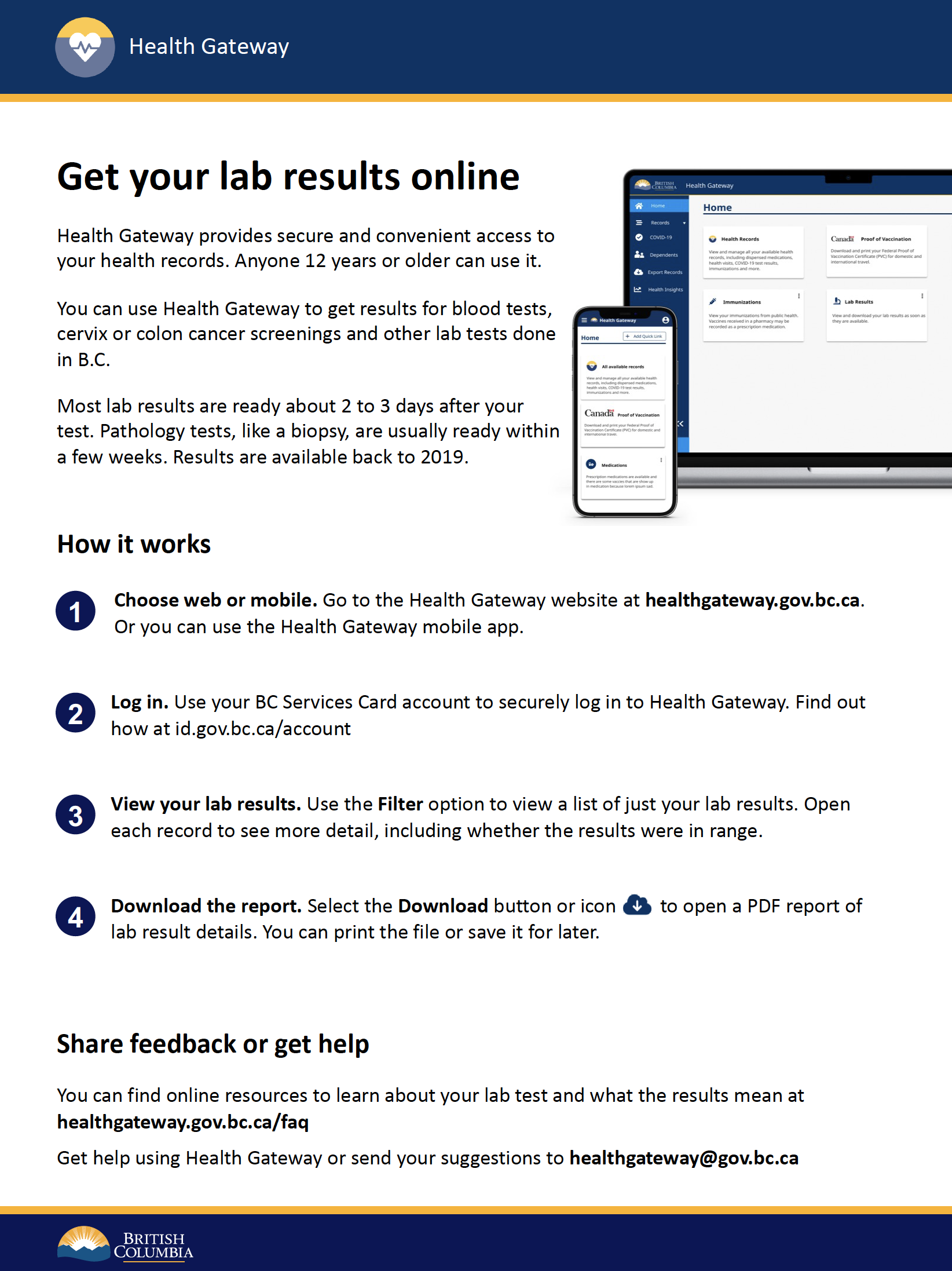 Health Gateway resources for health professionals - Province of British ...