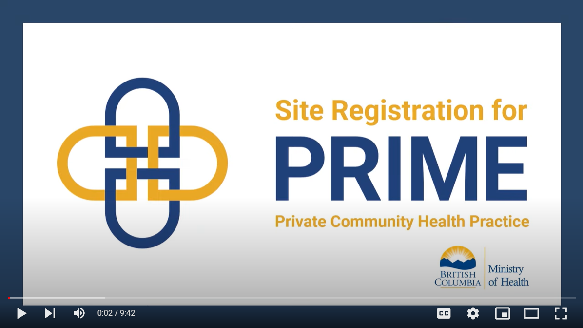 Community health practice access to PharmaNet - Province of British ...