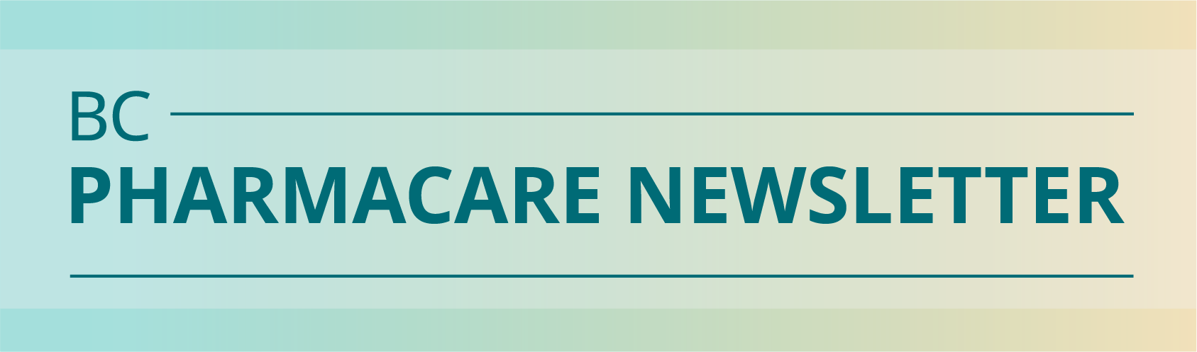 PharmaCare Newsletter - Province of British Columbia