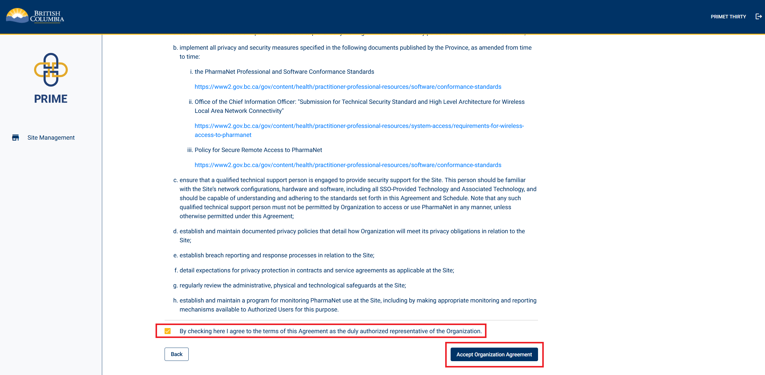 PRIME for PharmaNet software vendors and administrators - Province of ...