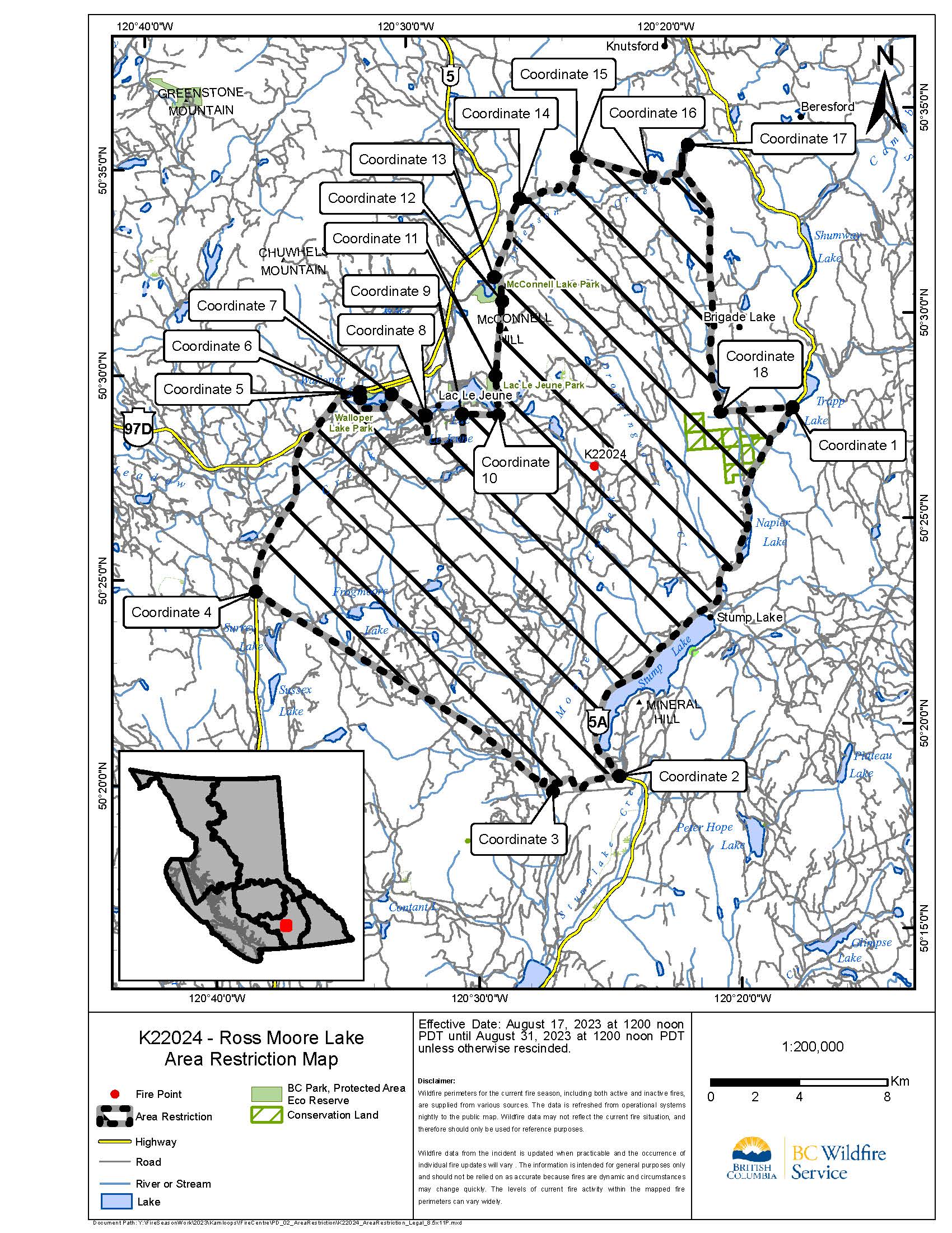 Kamloops Fire Centre bans and restrictions - Province of British Columbia
